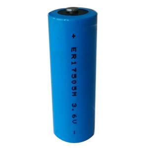 China ER17505M LiSOCl2 Rechargeable Battery 3.6V 2700mAh with 10+ Year Shelf Life for sale