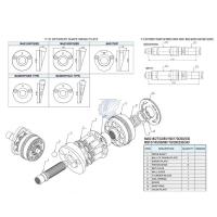 China MAG-18 MAG-27 Travel Motor Parts , Msg-18 Msg-27p Msg-44 Final Drive Parts And Repair for sale