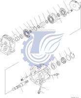 China 708-1S-00240 708-1S-00241 For Komatsu D61EX-15 D61PX-15 D65EX-15 D65PX-15 D65WX-15 D85EX Hydraulic Fan Piston Pump for sale