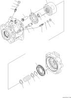 China 708-1W-00961 708-1W-01850 708-1W-00010 For Komatsu WA450-6 WA470-6 WA480-6 Hydraulic Piston STEERING PUMP for sale