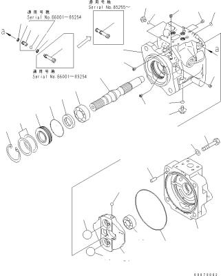 China 708-1W-00961 708-1W-01850 708-1W-00010 For Komatsu WA450-6 WA470-6 WA480-6 Hydraulic Piston STEERING PUMP for sale
