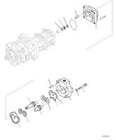 China 705-56-36051 705-56-36050 705-38-30060 For Komatsu WHEEL LOADER WA320-6 Hydraulic  PUMP GP-PISTON Gear Pump Aftermarket for sale