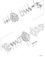 China 705-56-36051 705-56-36050 705-38-30060 For Komatsu WHEEL LOADER WA320-6 Hydraulic  PUMP GP-PISTON Gear Pump Aftermarket for sale