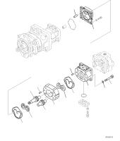 China 705-56-36051 705-56-36050 705-38-30060 For Komatsu WHEEL LOADER WA320-6 Hydraulic  PUMP GP-PISTON Gear Pump Aftermarket for sale