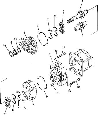 China 705-52-40100 705-52-40001 705-32-37740  For Komatsu Bulldozer  D375-5  Hydraulic Main Pump  Original WORK EQUIPMENT PUMP for sale