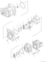 China 705-14-41010 705-14-41040 For Komatsu Bulldozer D155AX-5 WA450 470-1 Hydraulic Pump Piston pump  Aftermarket for sale