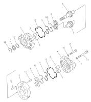 China 705-14-41010 705-14-41040 For Komatsu Bulldozer D155AX-5 WA450 470-1 Hydraulic Pump Piston pump  Aftermarket for sale
