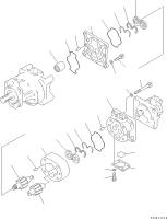 China 198-49-34100 For Komatsu Bulldozer  D375A-6 D375A-5  Hydraulic Main Pump  Original WORK EQUIPMENT PUMP for sale