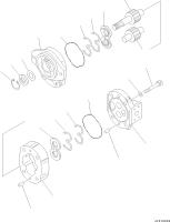 China 705-12-33110 For Komatsu Bulldozer D37PX-21 D37EX-21 D31S-17 D31PX-21 Hydraulic Piston Pump for sale