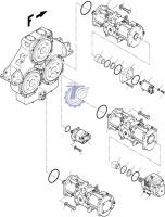 China 95177940 89652440 For Komatsu Excavator PC4000-6 Hydraulic Fan Motor for sale