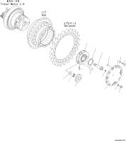 China 706-86-01591 706-86-01601 Excavator Travel Motor For Komatsu D31EX-21 D37PX-21 D39EX-21 Bulldozer for sale