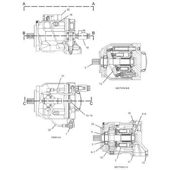 China 2896370 CA2896370 289-6370 For TQCAT 432E 434E 442E 444E Backhoe Loader Hydraulic Main Pump Piston Pump PUMP ASSY PUMP GP-PISTON Aftermarket High quality Original for sale