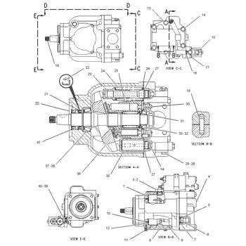 China 6E1412 CA6E1412 6E-1412 10R2517 For TQCAT 120G Motor Grader Hydraulic Main Pump Piston Pump PUMP ASSY PUMP GP-PISTON Aftermarket High quality Original for sale