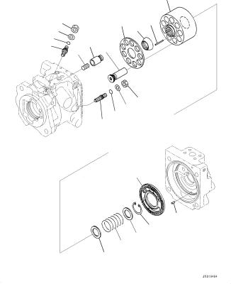 China 708-1W-00540 7081W00540 708-1W-01480 708-1W-04341 For Komatsu WA470-7 WA480-6 WHEEL LOADERS Hydraulic Main Pump STEERING PUMP Piston Pump HST PUMP PUMP ASSY Aftermarket Original for sale