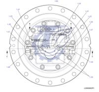 China Use For Kobelco 350-10 Excavator Travel Assembly LC53D00027F1 High Quality Final Drive Assembly Construction Machinery Aftermarket Parts Manufacturer for sale