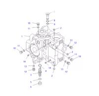 China Komatsu WA50-6 Wheel Loader Hydraulic Work Pump 720-1B-00120 720-1B-00021 720-1B-00020 | Replacement Pump for sale