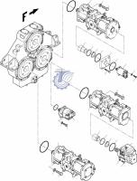 China Variable Displacement Pump 95177940 A7FO107, Interchangeable With 89652440, Fits Komatsu PC4000-6 Excavator for sale