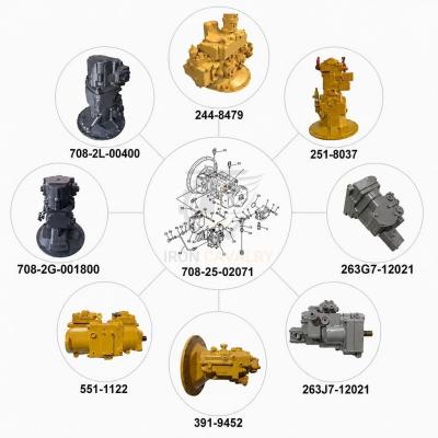China 708-25-02071 Hydraulic Pump Assembly PW210-1 Stable Operation Durable Hydraulic Main Pump IRON CAVALRY for sale
