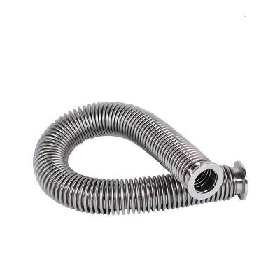 China SUS304 SUS304L Welded Metal Bellows KF25 KF40 Vacuum Flexible Hose 0.2mm Thin Wall for sale