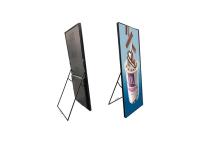 China P1.86 Floor Standing LED Poster Display 640x1920mm Smart Advertising Screen SMD1515 for sale