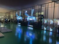China 256x64 Flexible Transparent LED Display Screen 1000x500mm P3.91-7.81 for Advertising Video Wall for sale