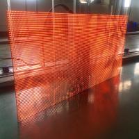 China Indoor P3.91 7.8mm LED Curtain Display Transparent Screen 1000x500mm Panel for sale