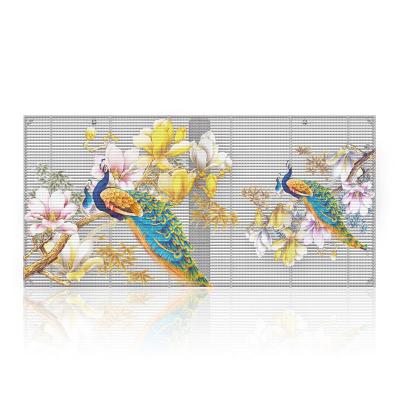 China HD Transparent LED Screen P3.91 Curtain Display 70% Transparency 1000x500mm Cabinet for sale