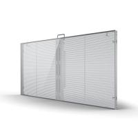 China P3.91 1000x500mm Transparent LED Screen 70% Transparency 3500 cd/m2 for Glass Curtain Wall for sale
