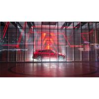 China P3.91 1000x500mm Transparent LED Screen 70% Transparency 3500 cd/m2 for Glass Curtain Wall for sale