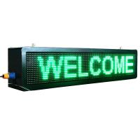 China Single Color Running Text LED Display / P10 Dip LED Module 140degree for sale