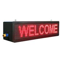 China Single Color Running Text LED Display / P10 Dip LED Module 140degree for sale