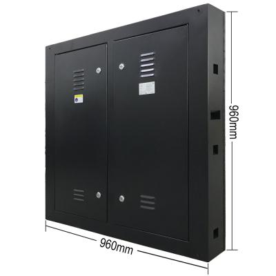 China P4 960x960mm Outdoor LED Display Cabinet Waterproof Iron Cabinet 5500nits 1R1G1B for sale