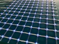 China P30 P40 P50 LED Mesh Screen Transparent Flexible Curtain Display Outdoor 95% Transparency for sale