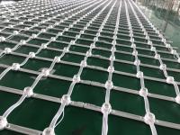 China P30 P40 P50 LED Mesh Screen Transparent Flexible Curtain Display Outdoor 95% Transparency for sale