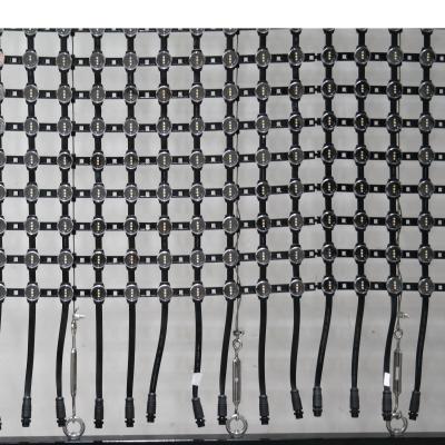 China Outdoor P50 LED Mesh Screen IP67 30W Transparent Display Panel for Advertising for sale