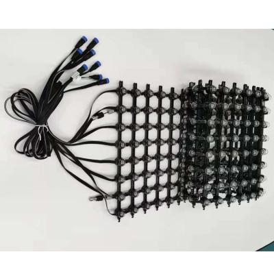 China Transparent Flexible LED Mesh Screen P50 P40 P80 for Facade Lighting Outdoor Display for sale