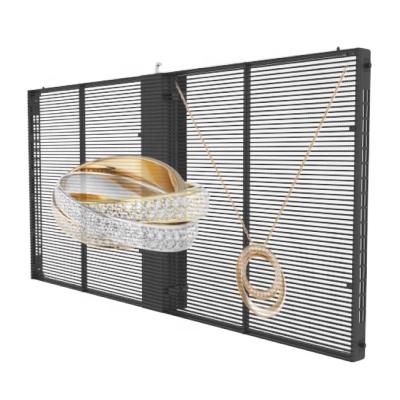 China SMD Transparent LED Window Display P16 LED Mesh Screen Outdoor for sale