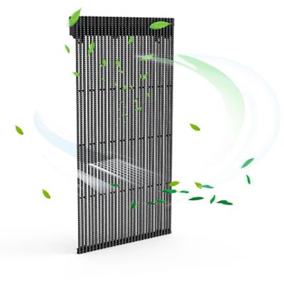 China P31.35 Outdoor LED Glass Screen Grille Mesh Waterproof Display 4000W/m2 15kg for sale