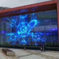 China Full Color LED Glass Screen Panel RGB 4mm Pixel Pitch 480mm x 256mm Display for sale