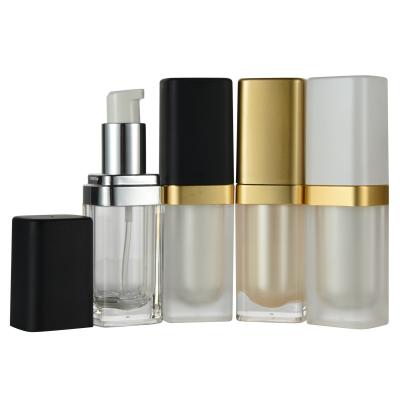 China 15ml Square Acrylic Bottle Skin Care Cream Cosmetic Bottle In Plastic for sale