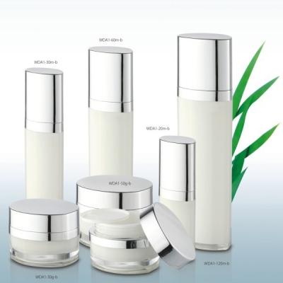 China Personal Care Cosmetic Acrylic Bottle Jar For Skin Care Cream In Industrial Setting for sale