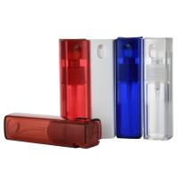 China Elegant 10ml Square Perfume Bottle Packaging With PP Plastic Material And 29*29mm Diameter for sale