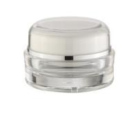 China Plastic Cosmetic Bottle Acrylic Cosmetic Jar For Crystal Beauty Products for sale