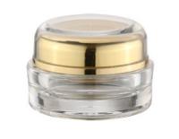 China Plastic Cosmetic Bottle Acrylic Cosmetic Jar For Crystal Beauty Products for sale