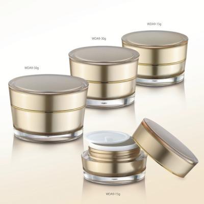 China Custom Made Acrylic Empty Cosmetic Jars 67/76mm Diameter Cream Cosmetic Jar for sale