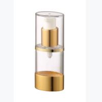 China 98mm Height Oval Shape 20ml Cosmetic Airless Bottle Face Cream Bottle for sale