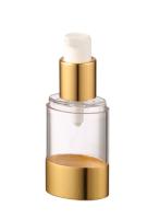 China 98mm Height Oval Shape 20ml Cosmetic Airless Bottle Face Cream Bottle for sale