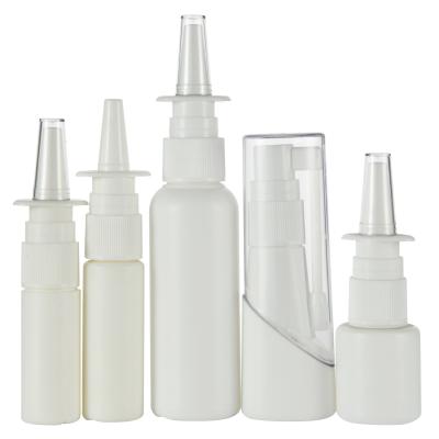 China 10ml 15ml 20ml 30ml 50ml 100ml PE Nose Spray Bottle Nasal Spray Container for sale