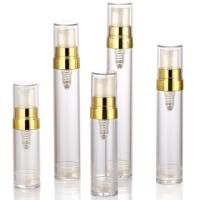 China 5ml 8ml 10ml 15ml Airless Bottle Cosmetic Packaging Container Screen Printing for sale