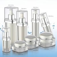 China Golden Square Acrylic Cosmetic Containers Cosmetic Packaging Jars WDA1-50g-A 72.5*62mm for sale
